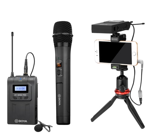 BOYA BY-WM8 PRO-K4 UHF Dual-Channel Wireless Microphone System - Creatorbuk